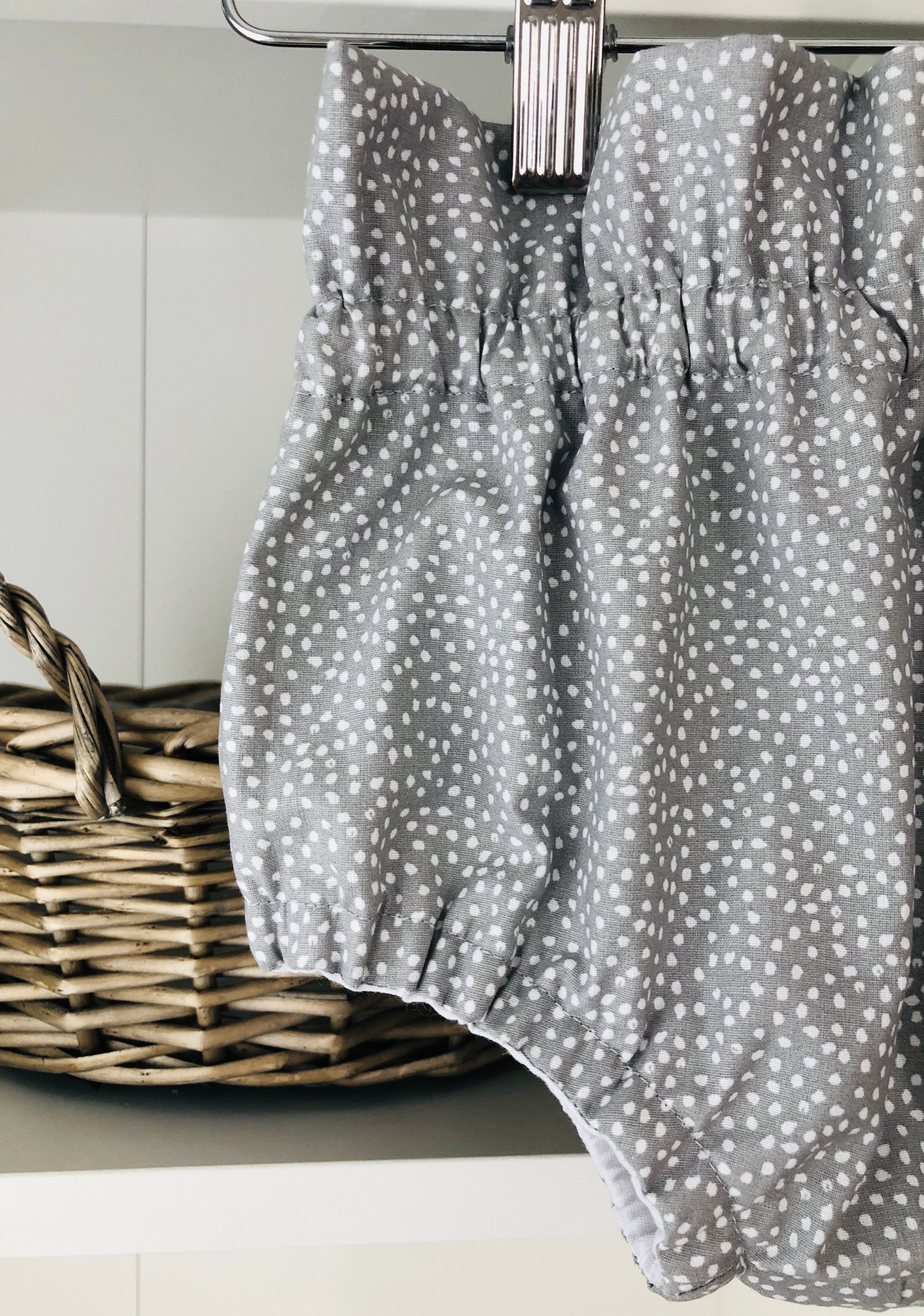 Grey Baby Bloomer//Dotty bloomer, Baby girl outfit, High-waisted ...