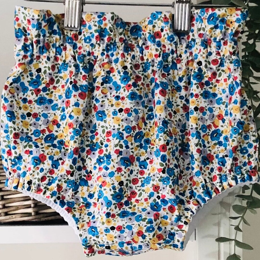 Blue Ditsy Floral Baby Bloomer // Baby Girl Bloomer, Ditsy Floral ...
