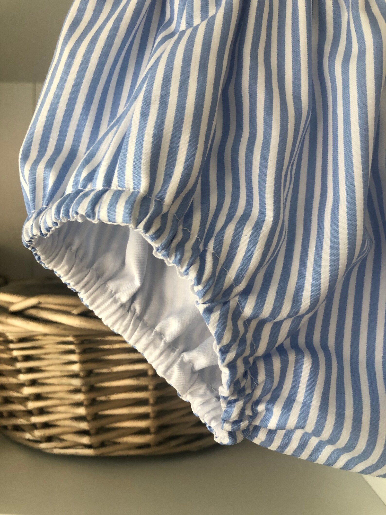 Pale Blue Striped Bloomer//baby Boy Bloomer Blue and White - Etsy