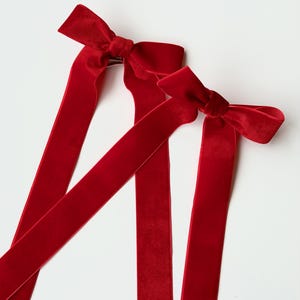 Velvet Christmas Tree Bows - Clip-on Ornament Set of 12 - Etsy