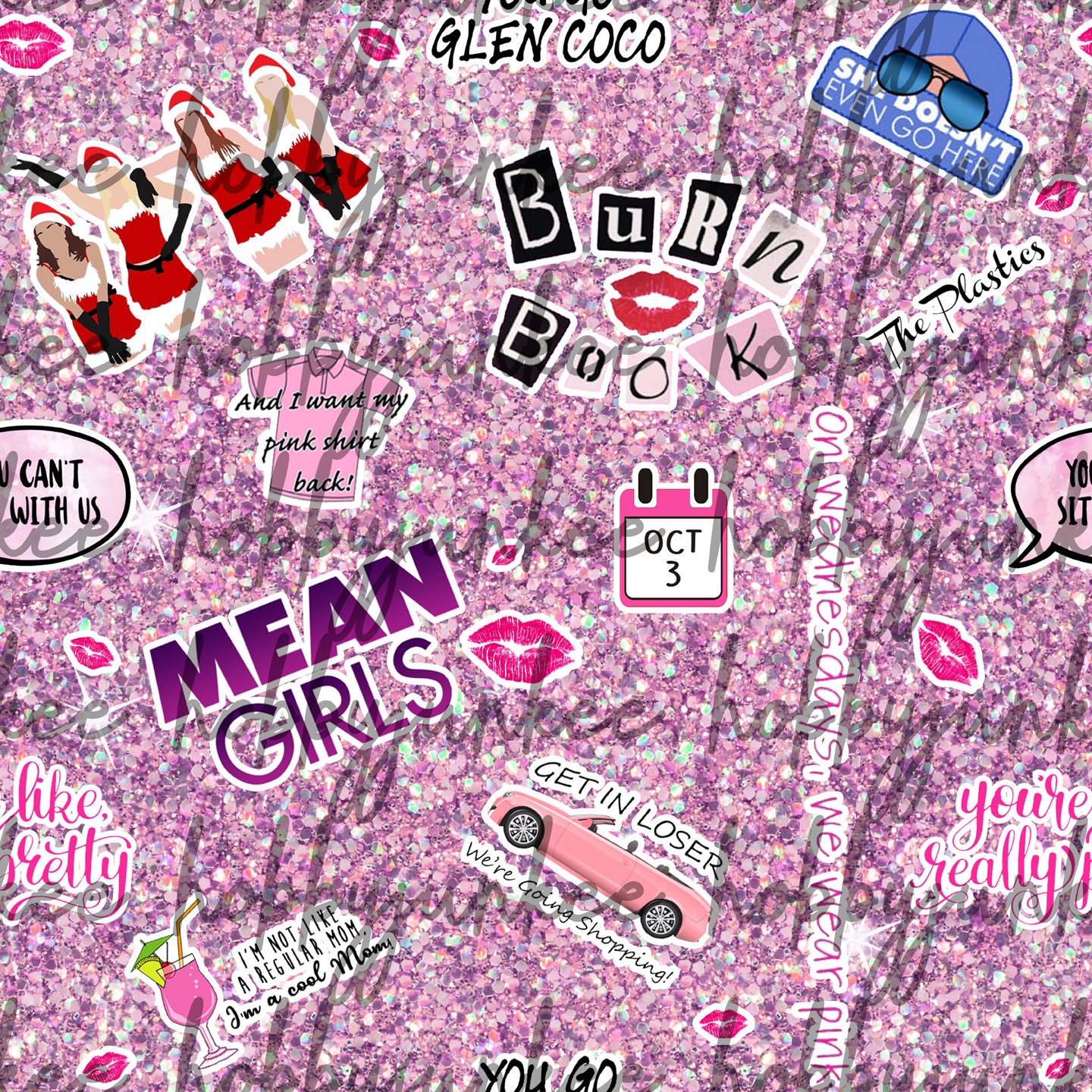 Mean Girls Digital Seamless - LIMITED RELEASE! - Etsy
