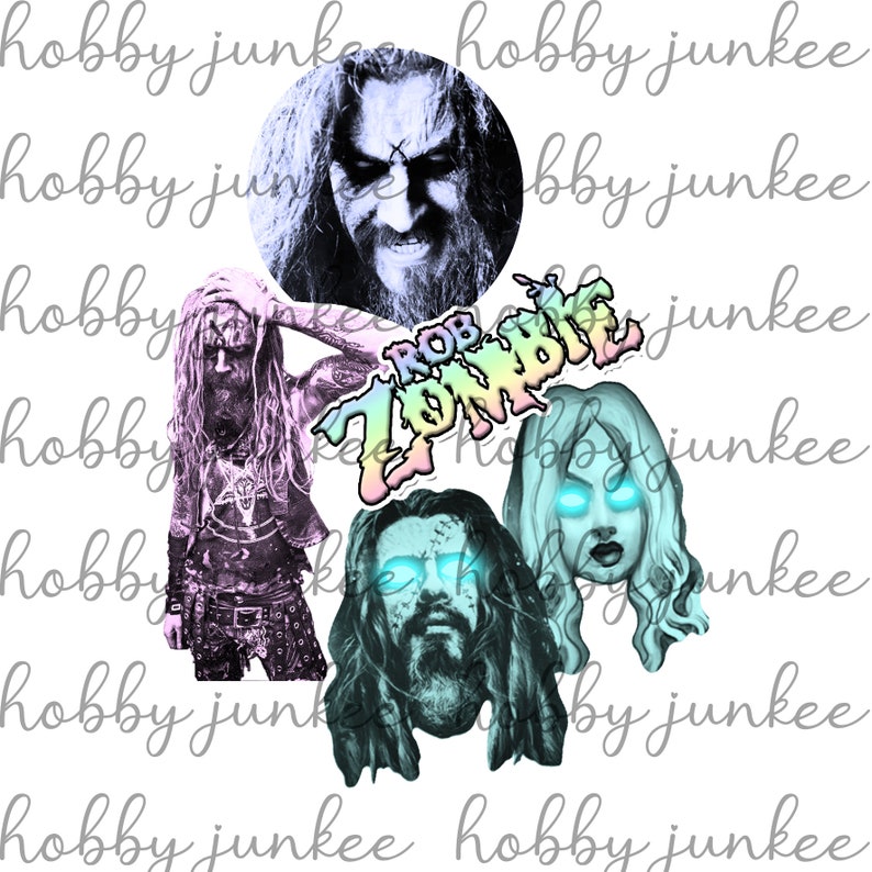 Pastel Horror Rob Zombie - Seamless & PNG Digital Download Set *limited ...