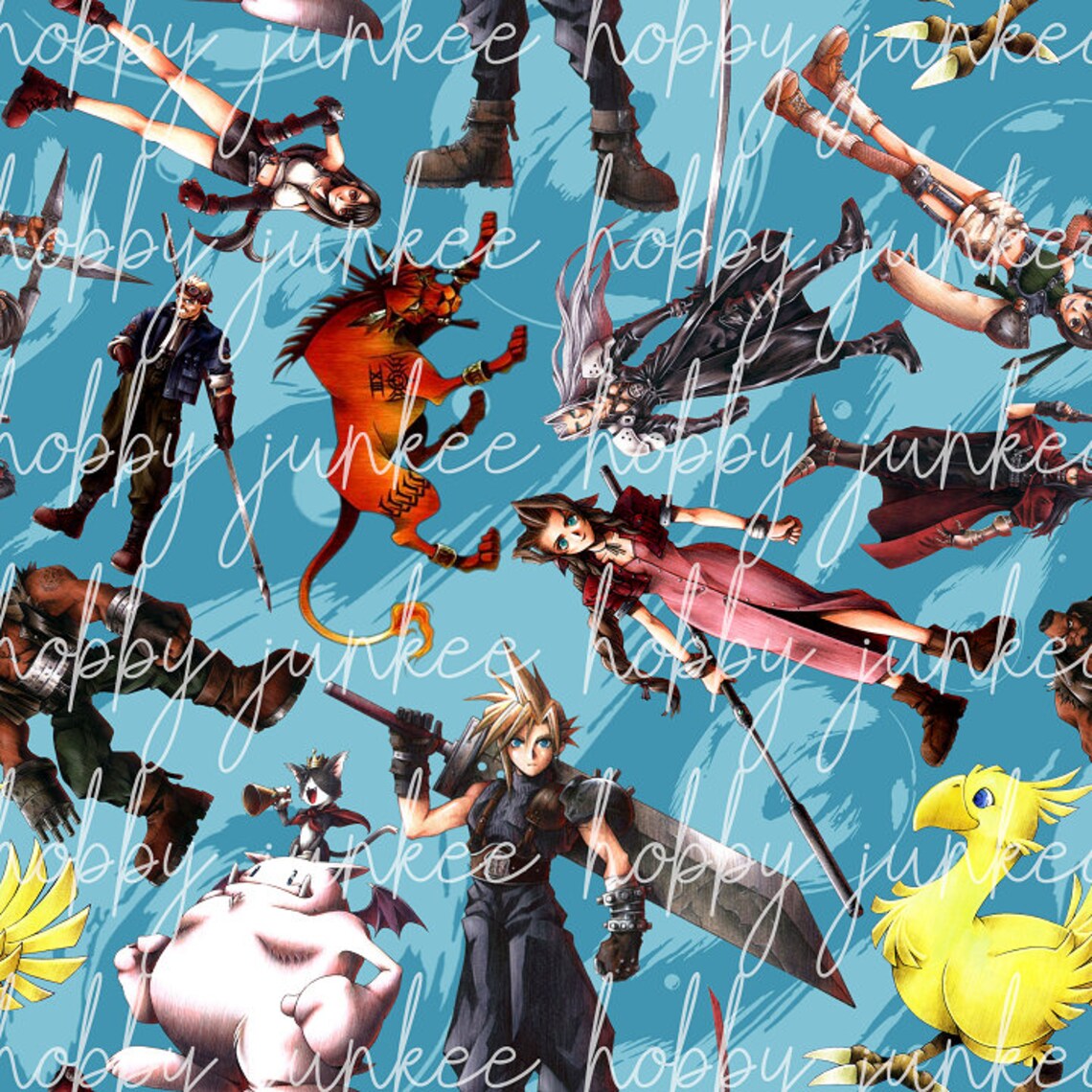 Final Fantasy VII - Seamless 2 Pattern Digital Download Set *limited ...