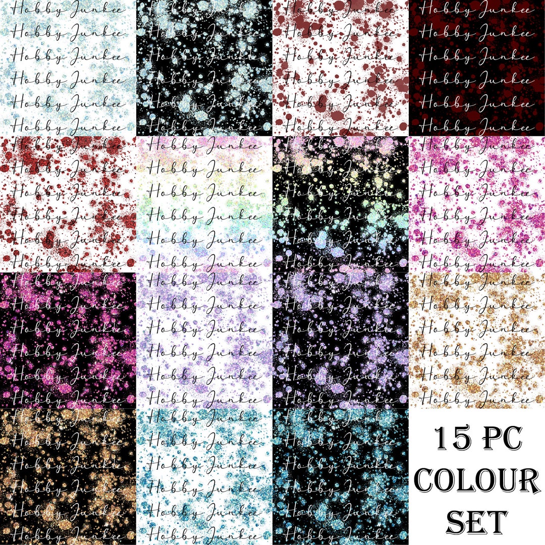 Blood Splatter 15pc Digital Seamless Bundle - Limited Release!! - Etsy