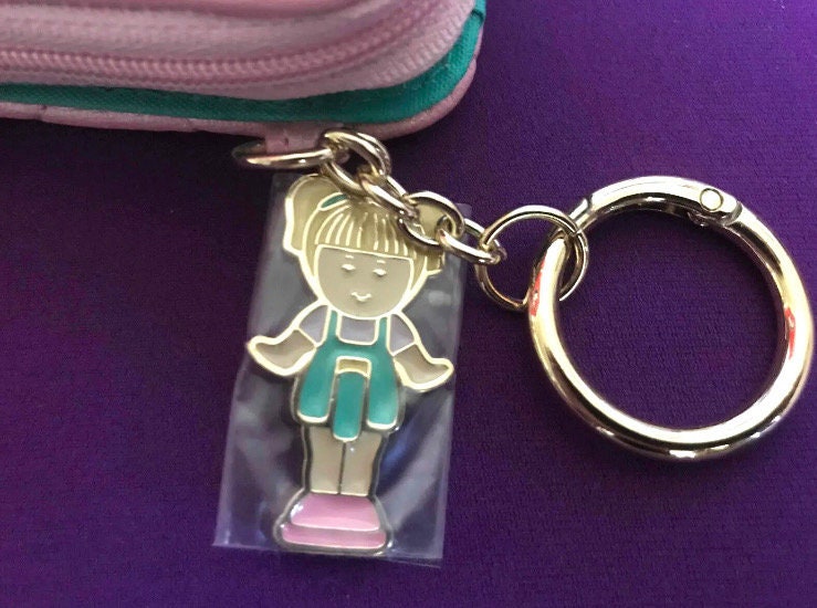 Quilted Pink Polly Pocket Wallet With Gold Logo and Metal Pendant - Etsy