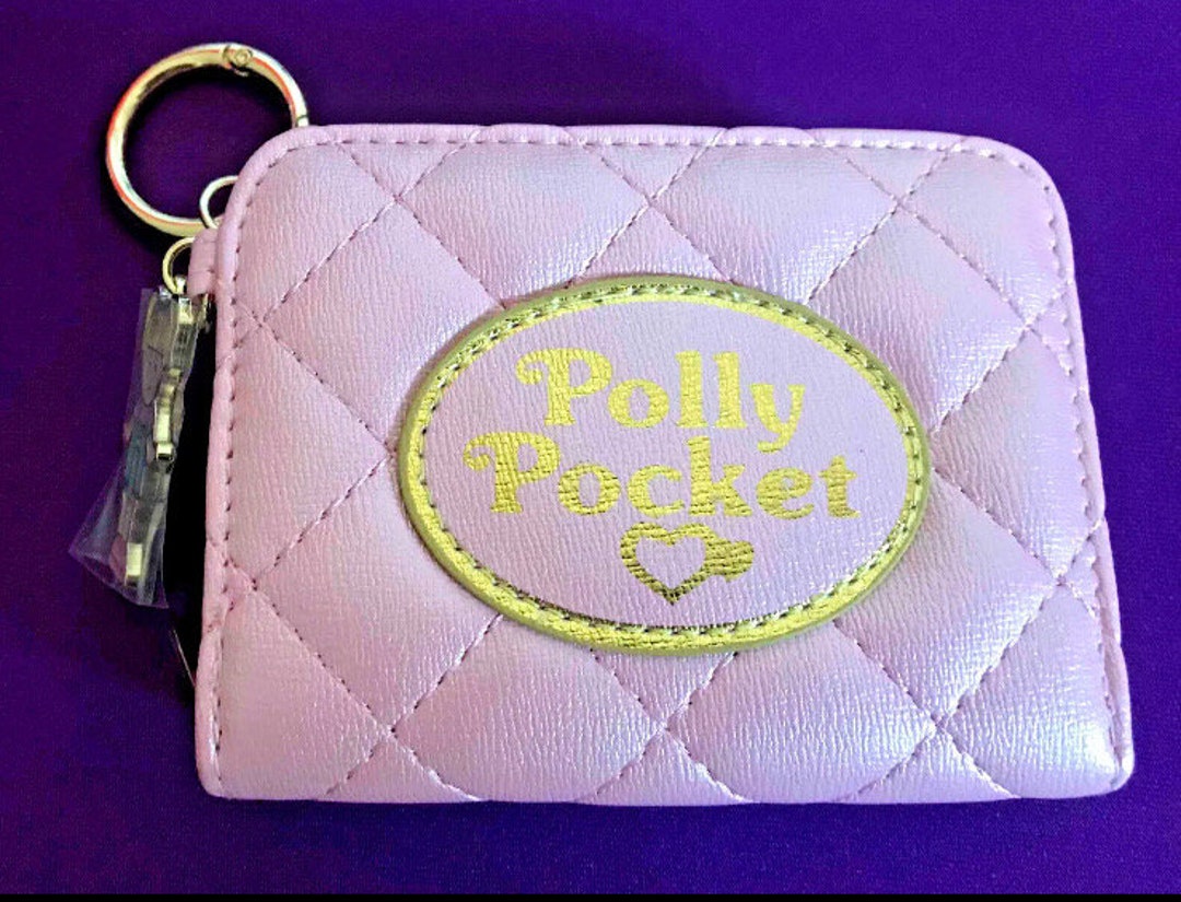 Quilted Pink Polly Pocket Wallet With Gold Logo and Metal Pendant - Etsy