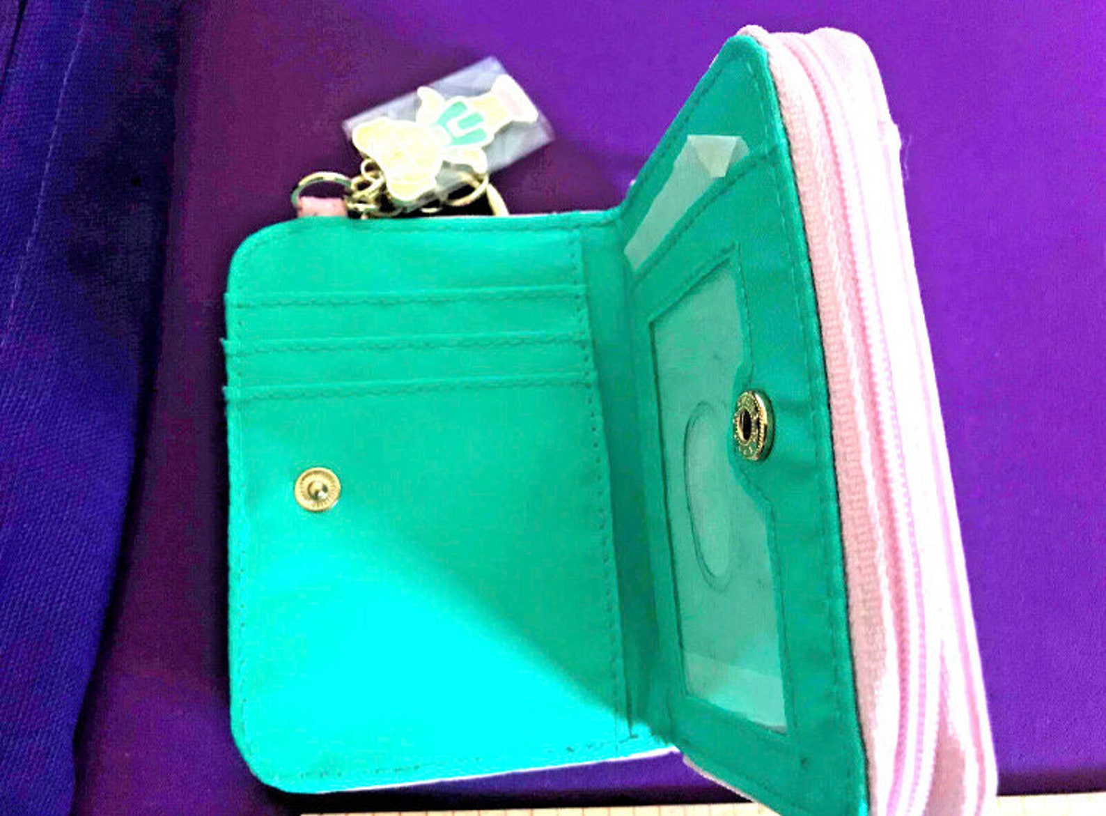 Quilted Pink Polly Pocket Wallet With Gold Logo and Metal Pendant - Etsy