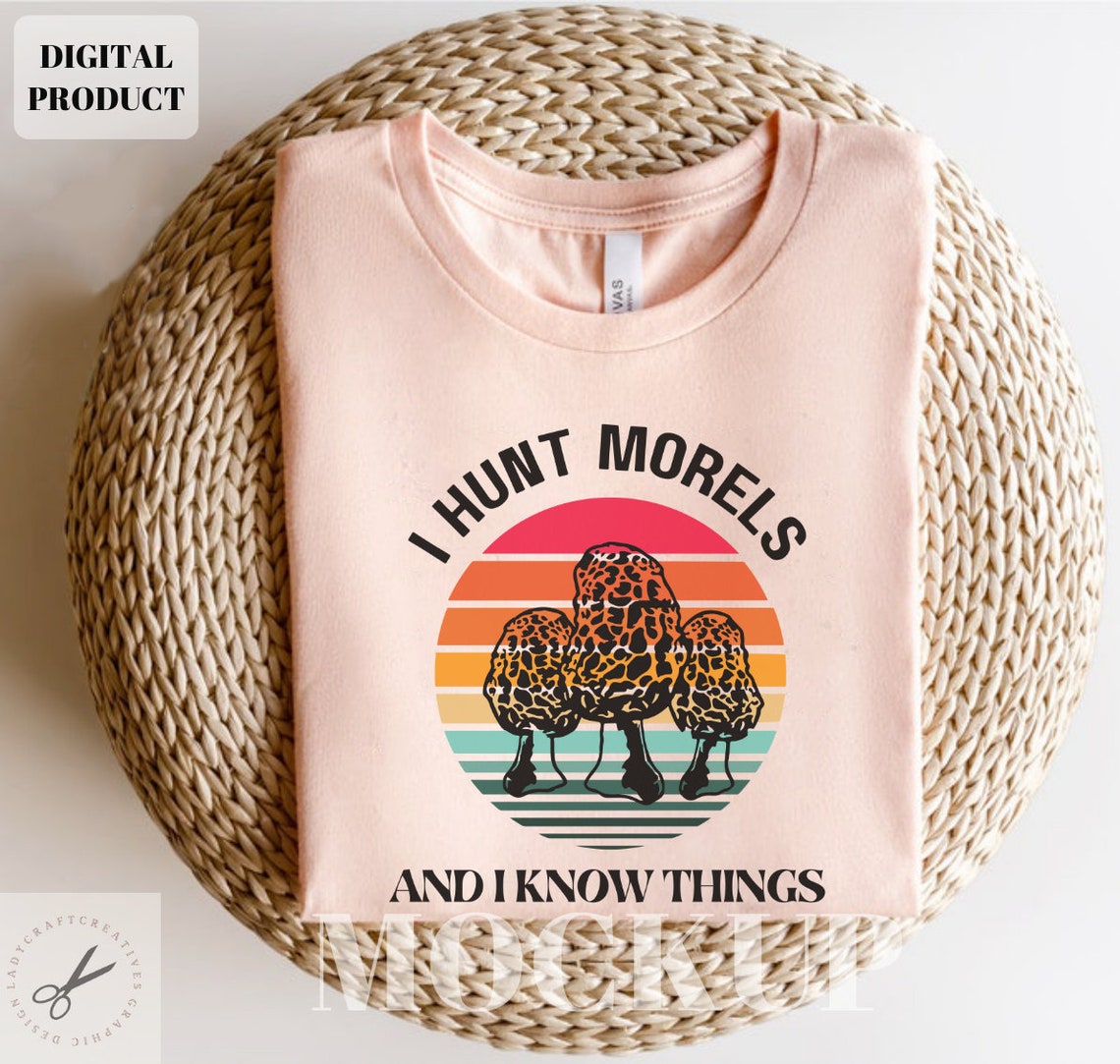 Morel Mushroom Svg Png Mushroom Hunting Svg I Hunt Morels | Etsy