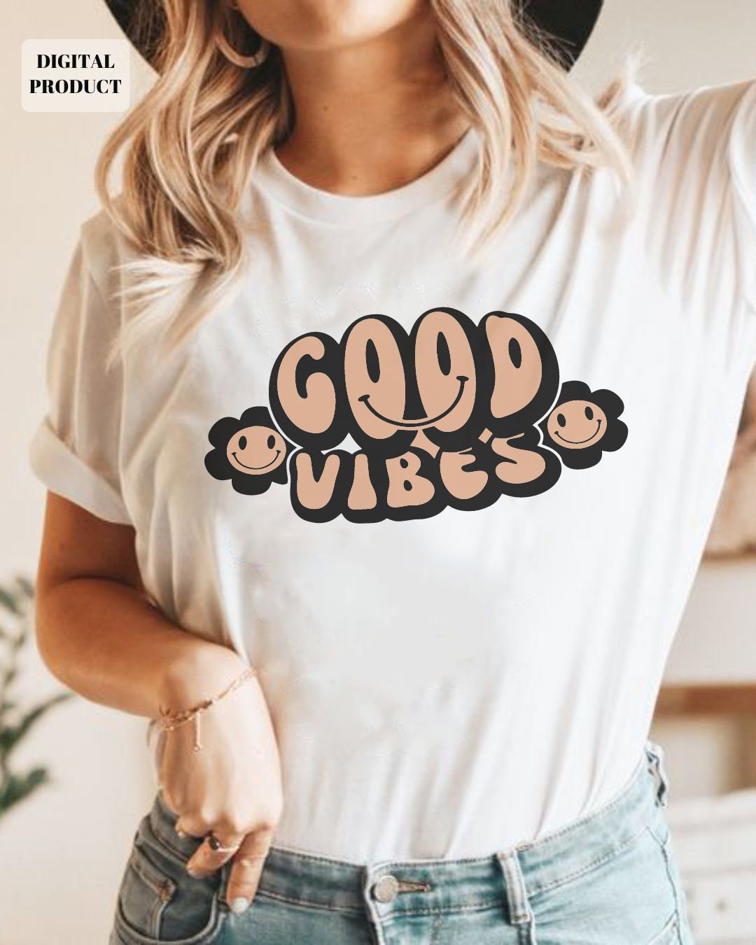 Good Vibes SVG Cut File, Positive Quote Svg, | Cricut Layered SVG and ...