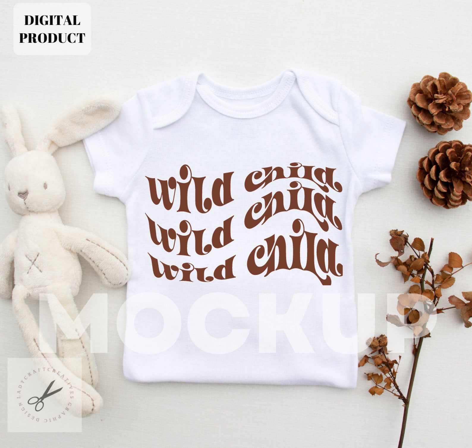 Wild Child Svg Png Wild Toddler Svg Retro Wavy Text Cricut | Etsy