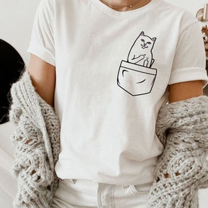 Cat in Pocket Middle Finger Svg, Cat in Pocket Flipping off | Cricut ...