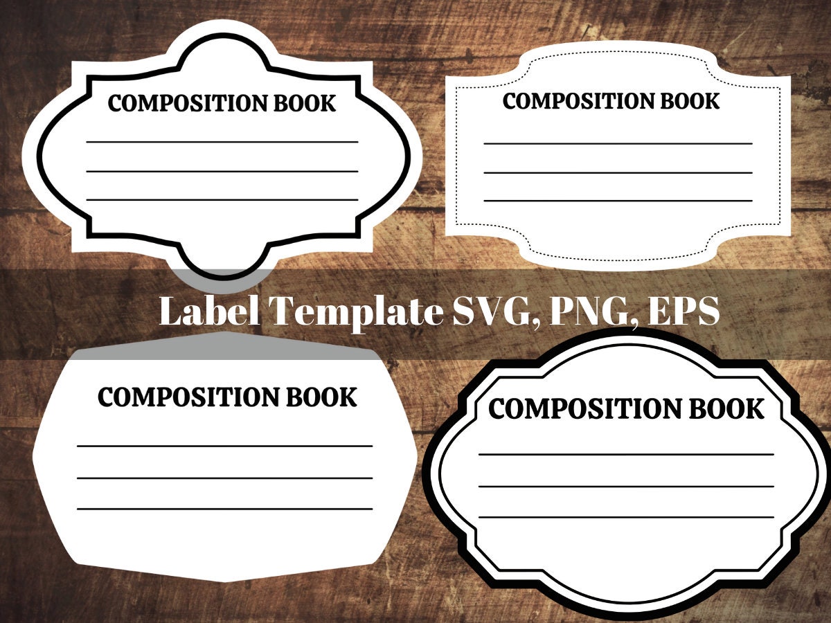 Composition Notebook Template