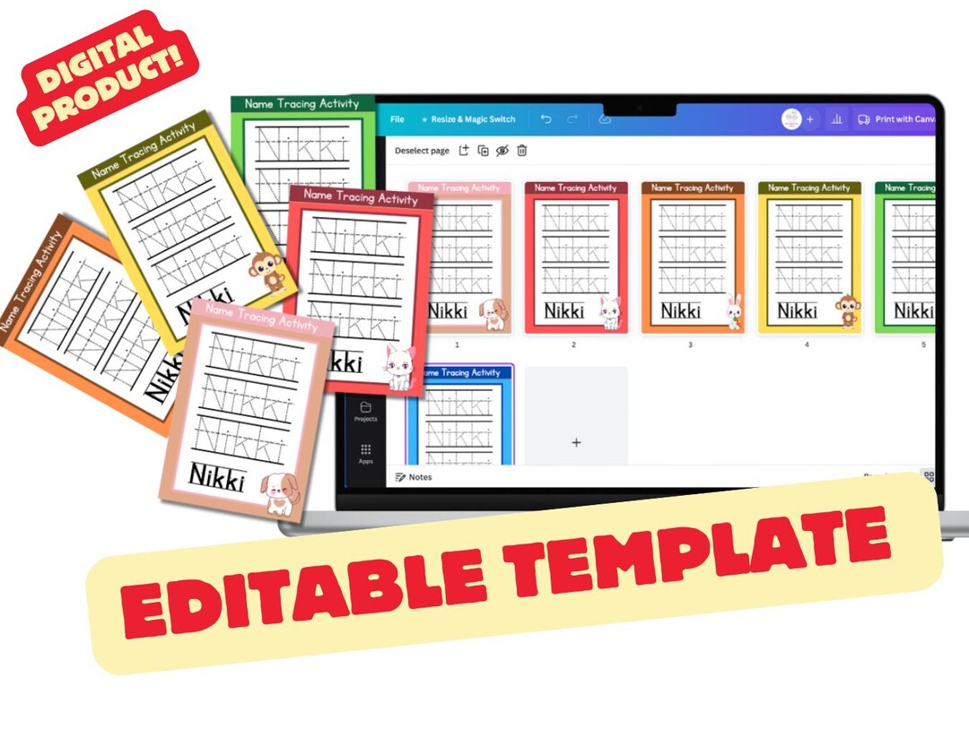 Custom Made Letter Tracing Worksheet for Your Child, Printable ...