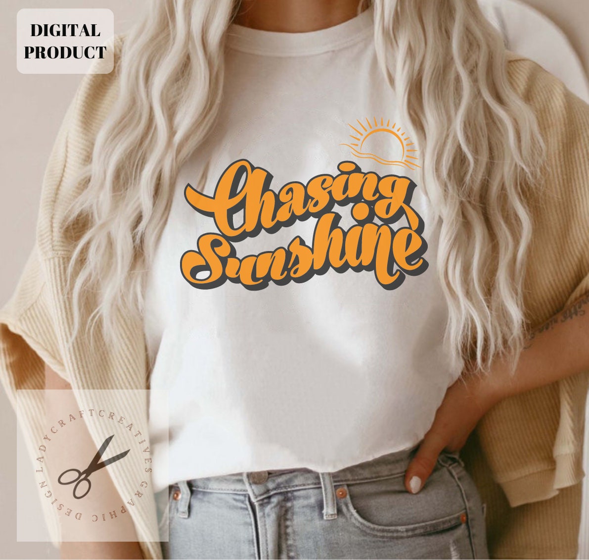 Chasing Sunshine Svg Summer Quote Svg Beach Life Svg Vacay | Etsy