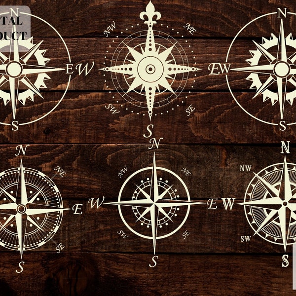 Compass Svg - Etsy