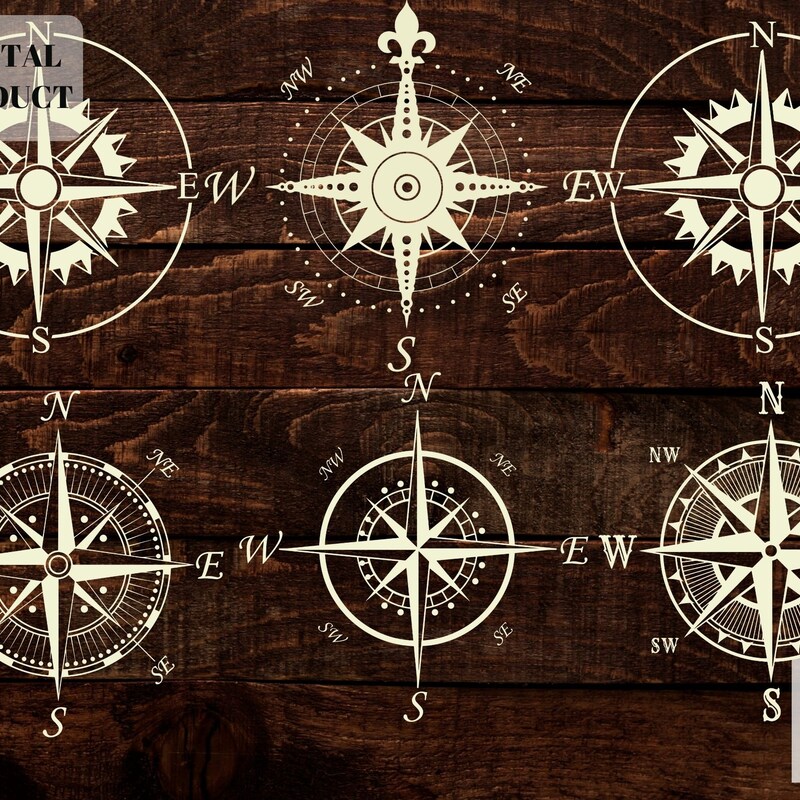 Compass Svg - Etsy
