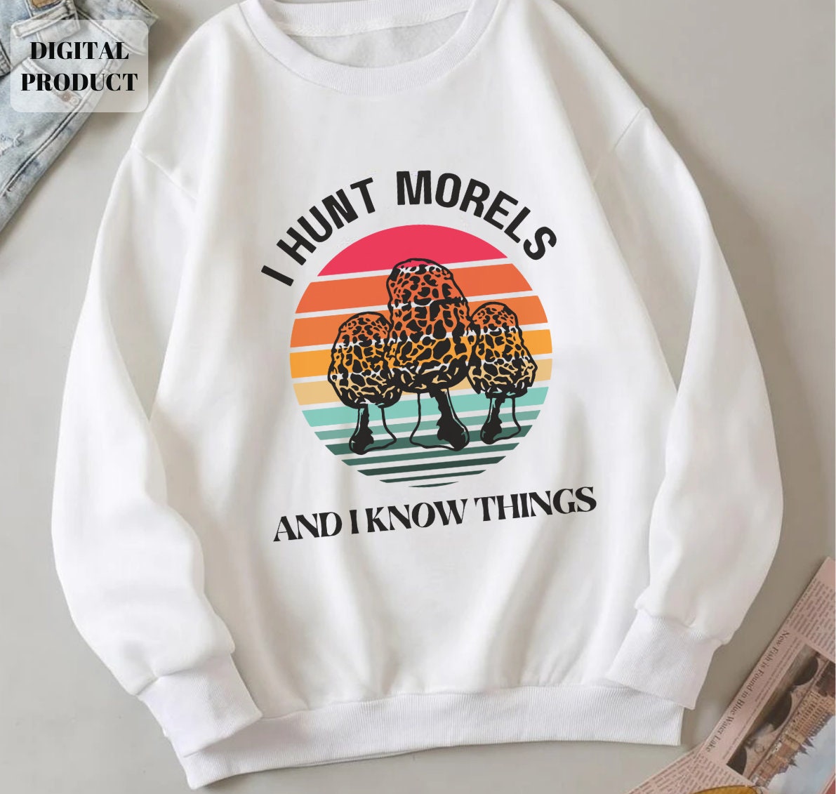 Morel Mushroom Svg Png Mushroom Hunting Svg I Hunt Morels - Etsy