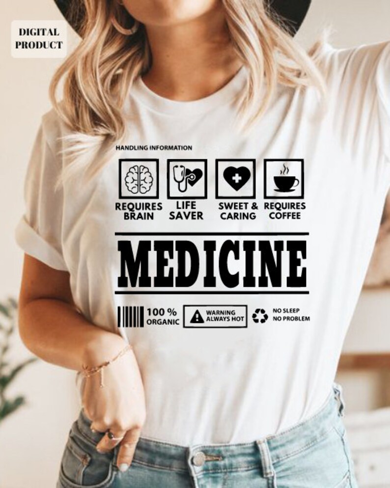 Doctor Nutritional Facts SVG: Medicine Shirt Design (digital Download ...