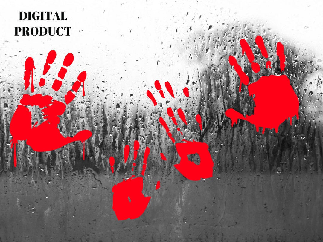 Bloody Handprint Svg, Bloody Handprint PNG , Bloody Hand Print ...