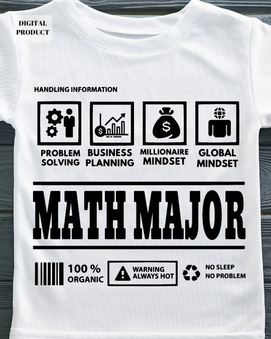 Math Major Definition SVG PNG: College Course Shirt Design (digital ...