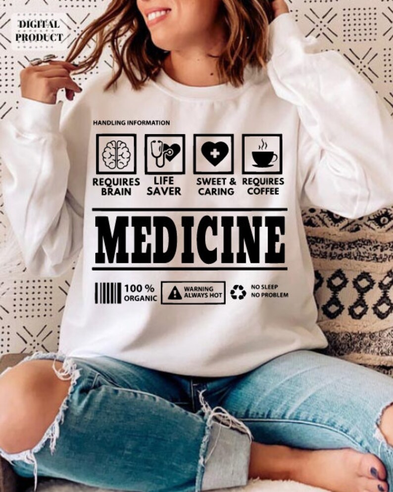Doctor Nutritional Facts SVG: Medicine Shirt Design (digital Download ...