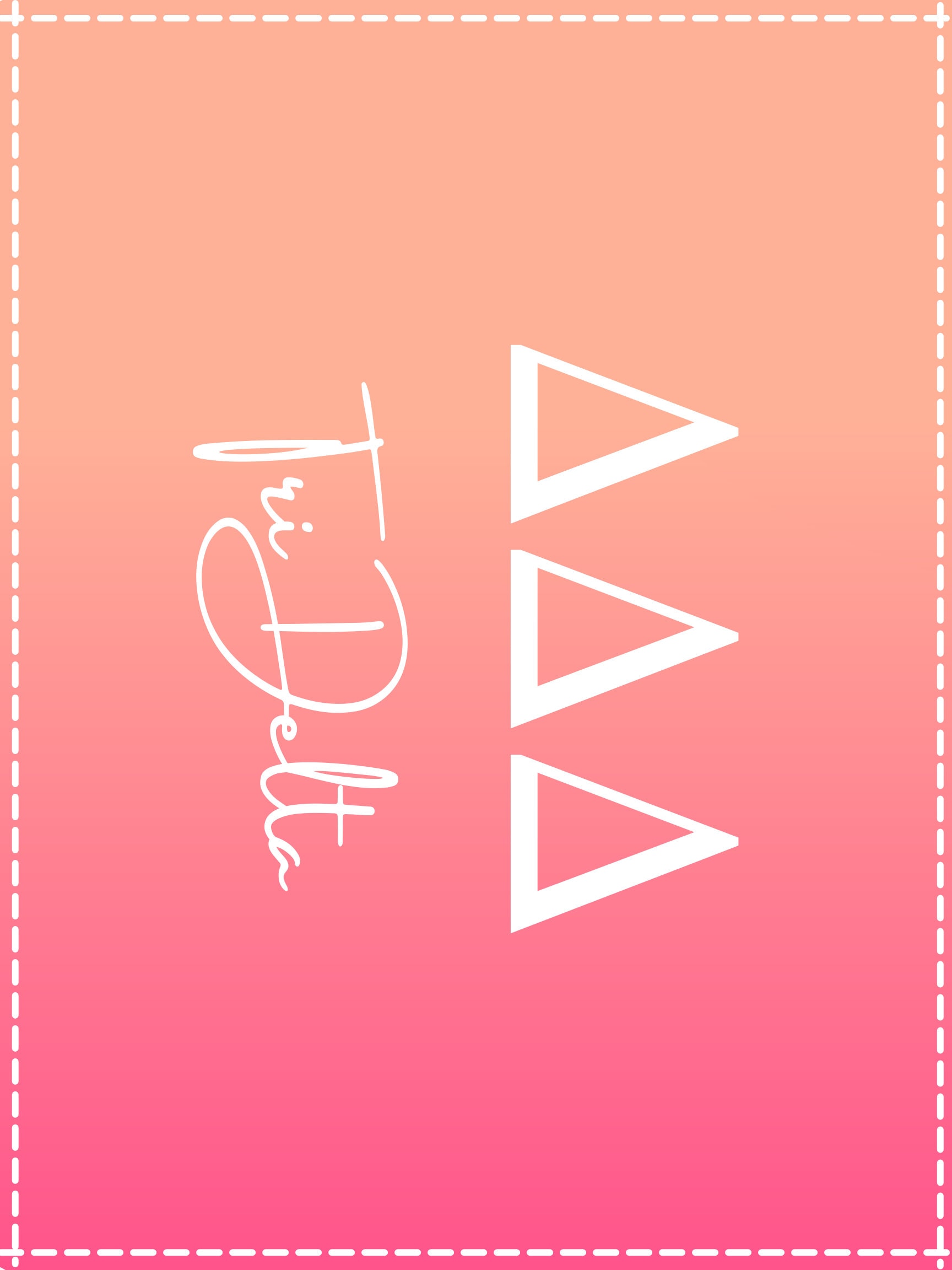 Tri Delta Sorority Printable Art DDD | Etsy