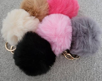 Pom Pom Keyring - Etsy UK