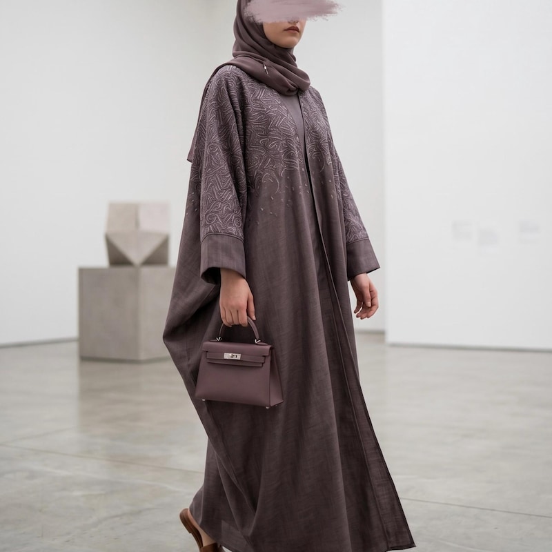 Arabic Calligraphy Abaya - Etsy UK