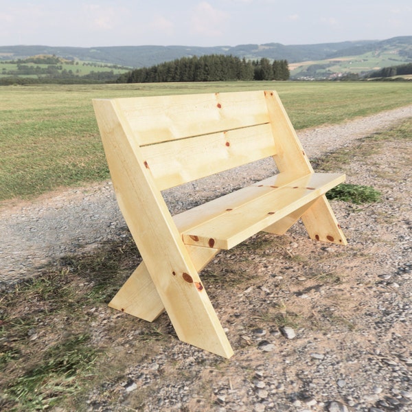 2x4 BENCH PLAN DIY Bench Plan Outdoor Bench Build Plans Digital Download Outdoor Furniture Wood ...