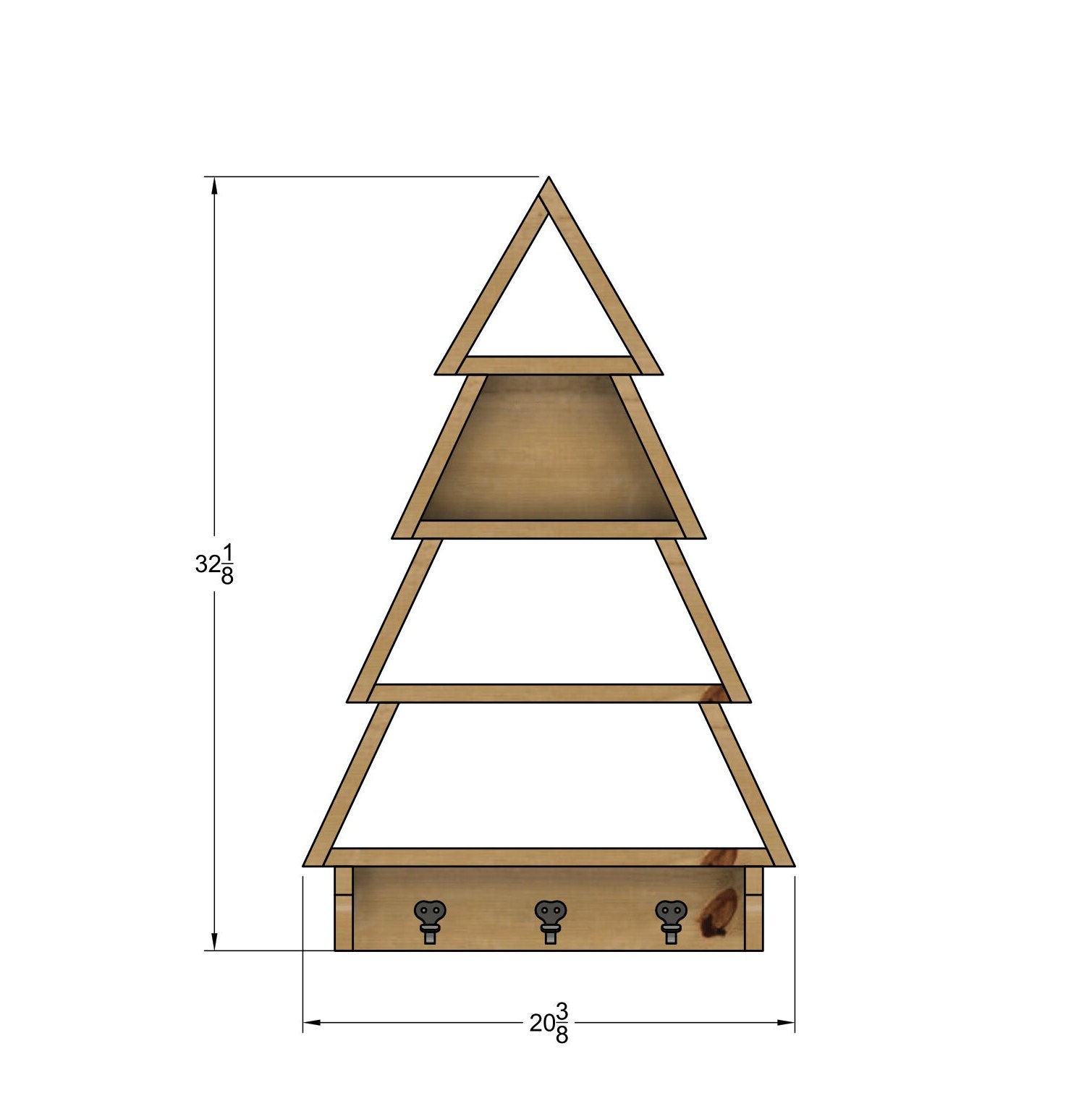 Christmas Tree Shelf DIY Plans, Wood Wall Decor Digital Download Png ...