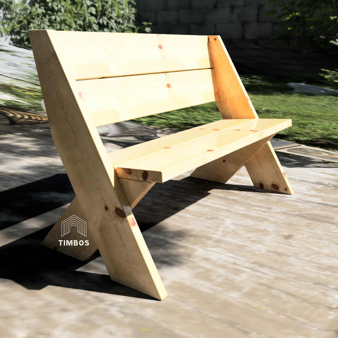 Leopold Bench Plans Outdoor Wood Bench DIY Garden Bench Plans PDF Aldo ...