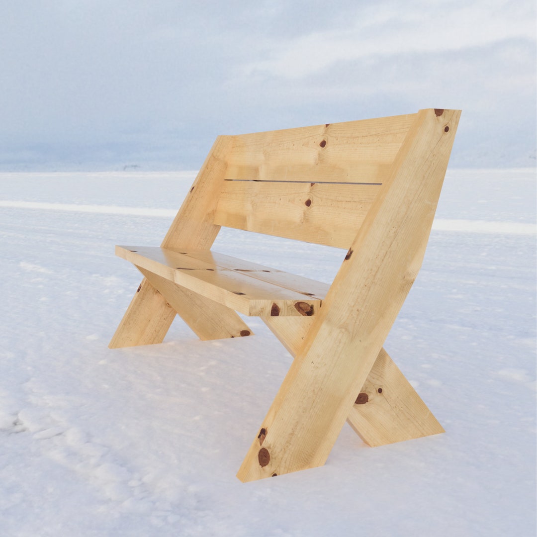 Simple Outdoor Wooden Bench Plans, DIY Garden Bench How to Build Plans ...