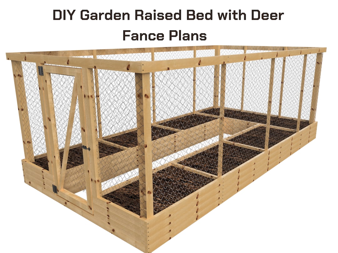 Deer Proof Raised Garden Bed Plans, How to Build DIY Garden Raised Bed ...