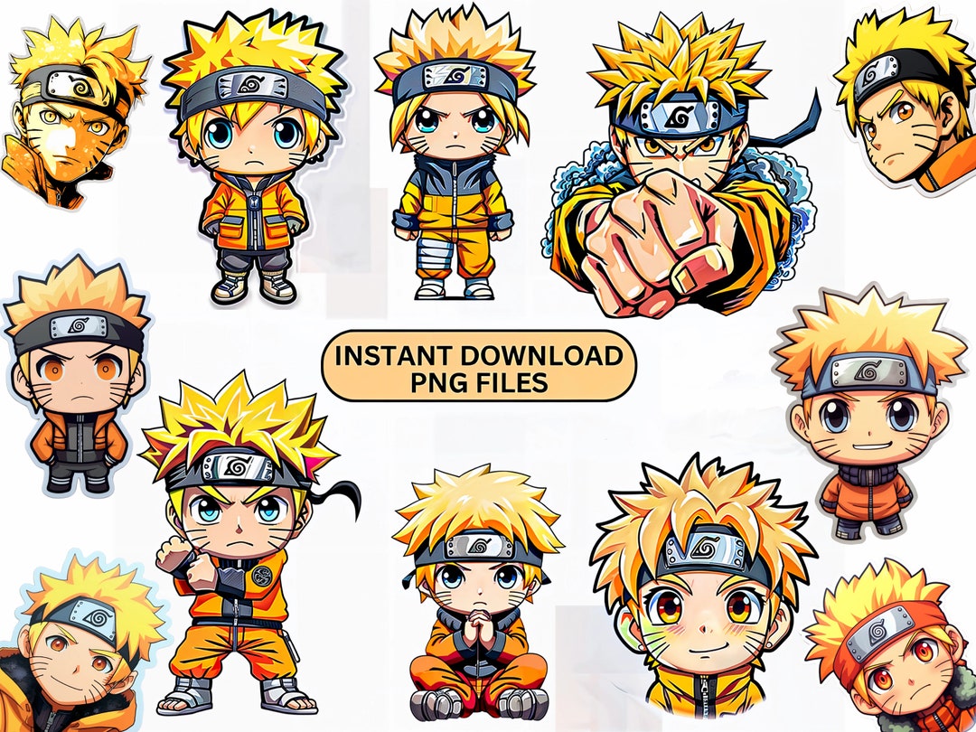 Naruto Ultimate Mega Bundle of Clip Art & Image Files Designs for Svg ...