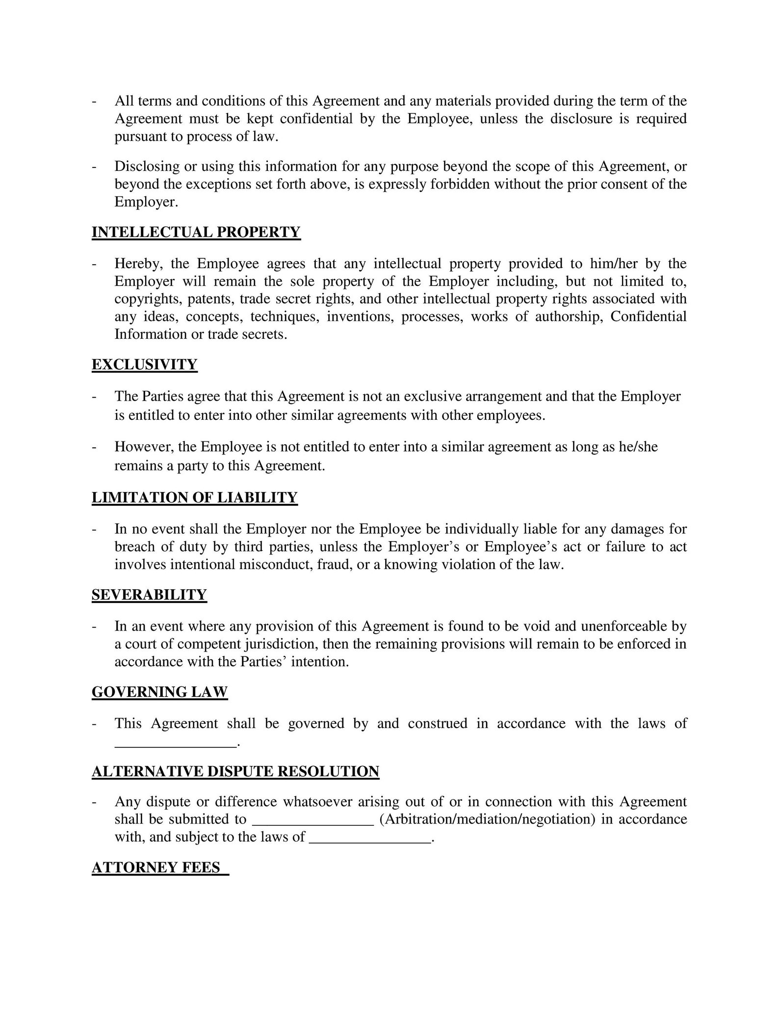 Employment-contract-agreement-template - Etsy
