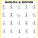 Fun Preschool Math Worksheets - Counting & Basic Addition for Kids - Etsy