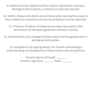Short-term Rental House Rules & Policies - Etsy