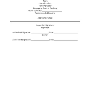 Camper/rv Roof Inspection Report Template: Instant Download. - Etsy