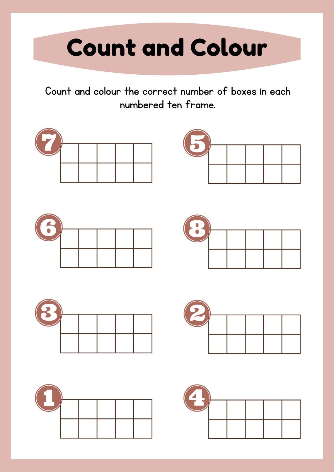 Fun Preschool Math Worksheets - Counting & Basic Addition for Kids - Etsy