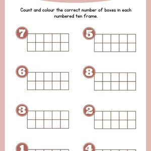 Fun Preschool Math Worksheets - Counting & Basic Addition for Kids - Etsy