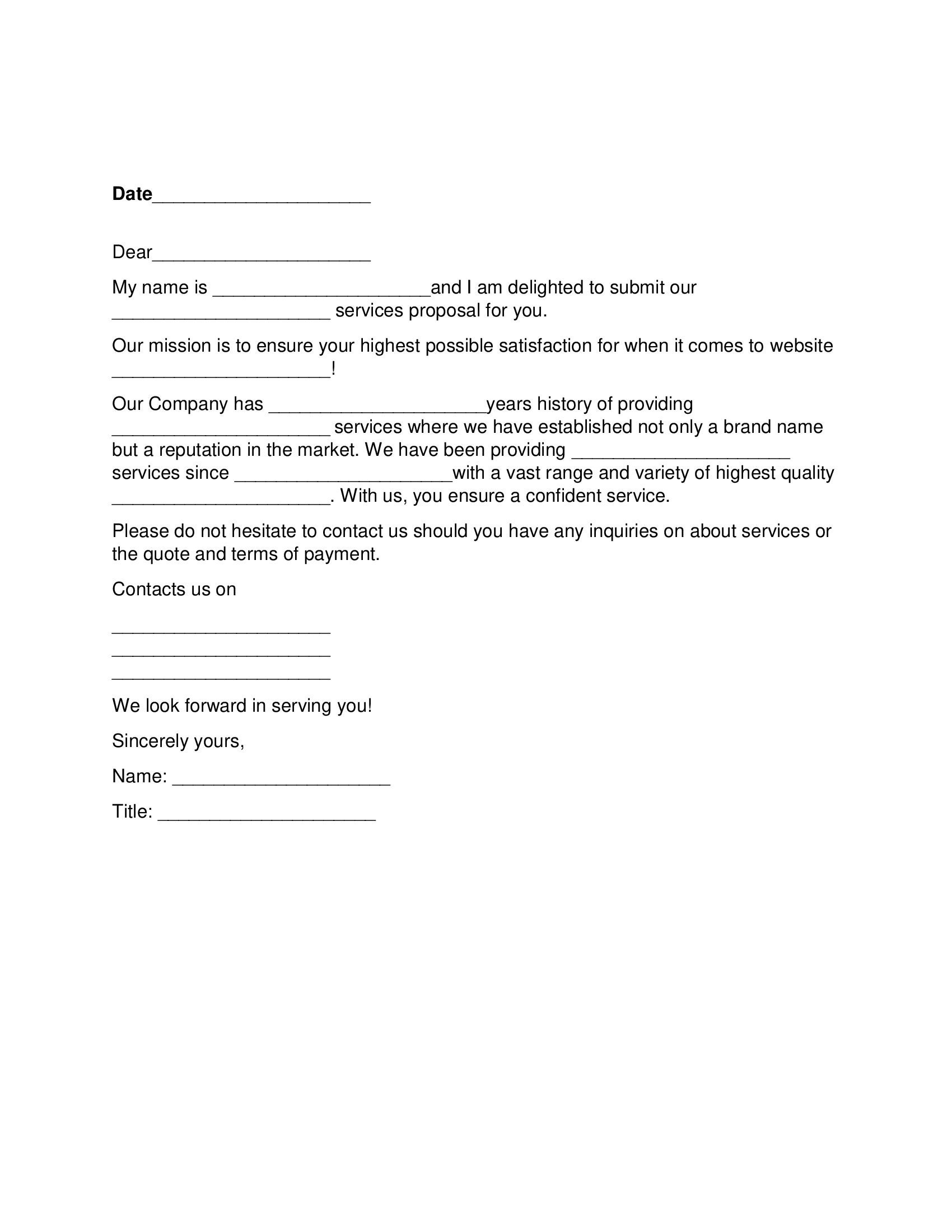 Contractor-proposal-template- - Etsy