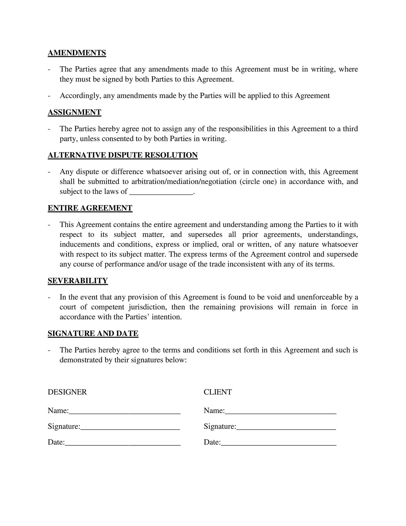 Graphic-design-contract-template - Etsy