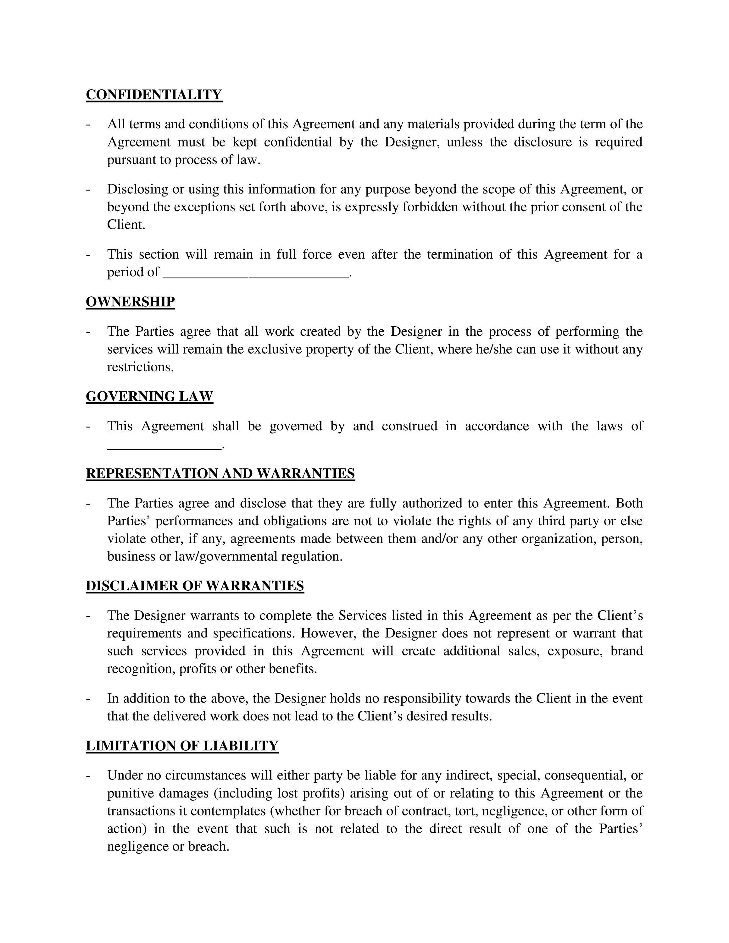 Graphic-design-contract-template - Etsy