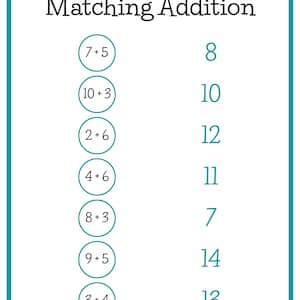 Fun Preschool Math Worksheets - Counting & Basic Addition for Kids - Etsy