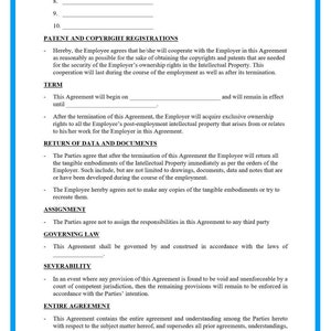 Intellectual Property Agreement Template - Etsy