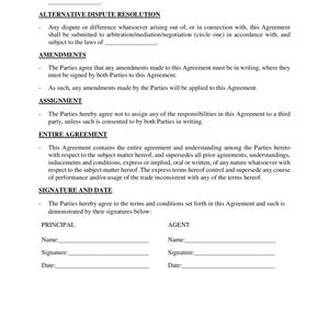 Commission Agreement Template | Professional & Customizable Contract ...