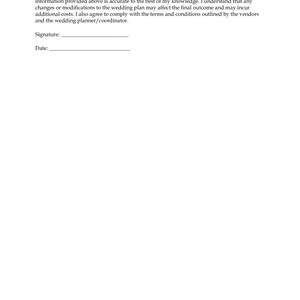 Wedding Client Information Forms - Comprehensive Pack (9 Pages ...