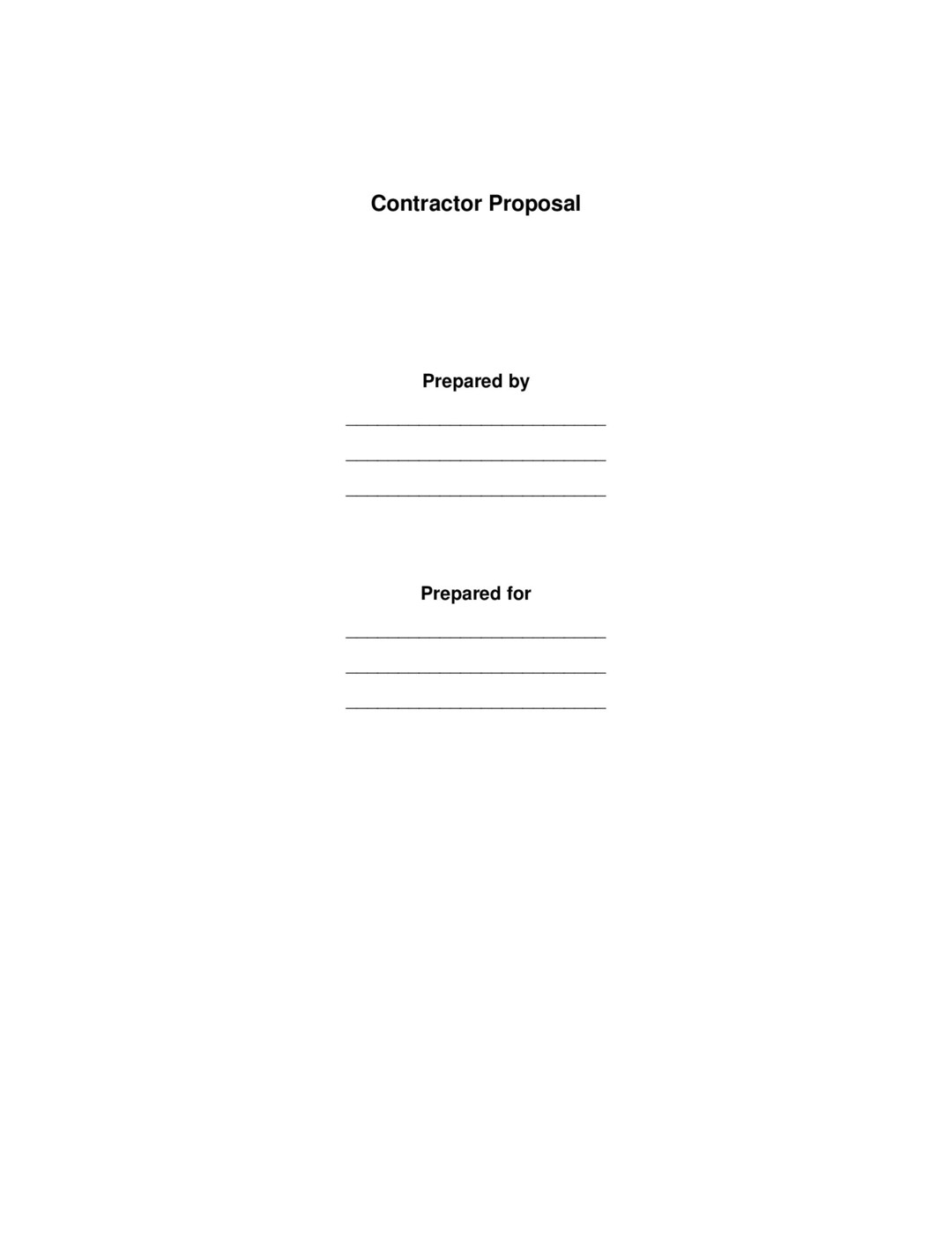 Contractor-proposal-template- - Etsy