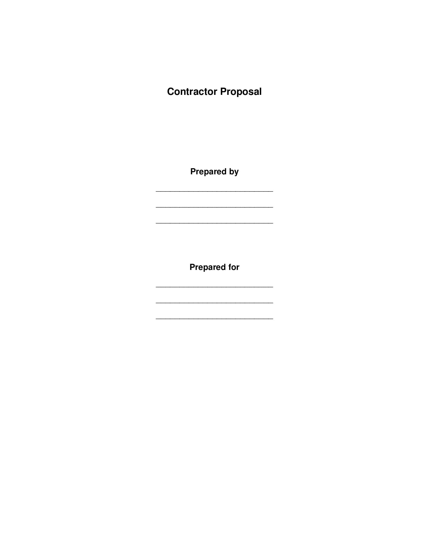 Contractor-proposal-template- - Etsy