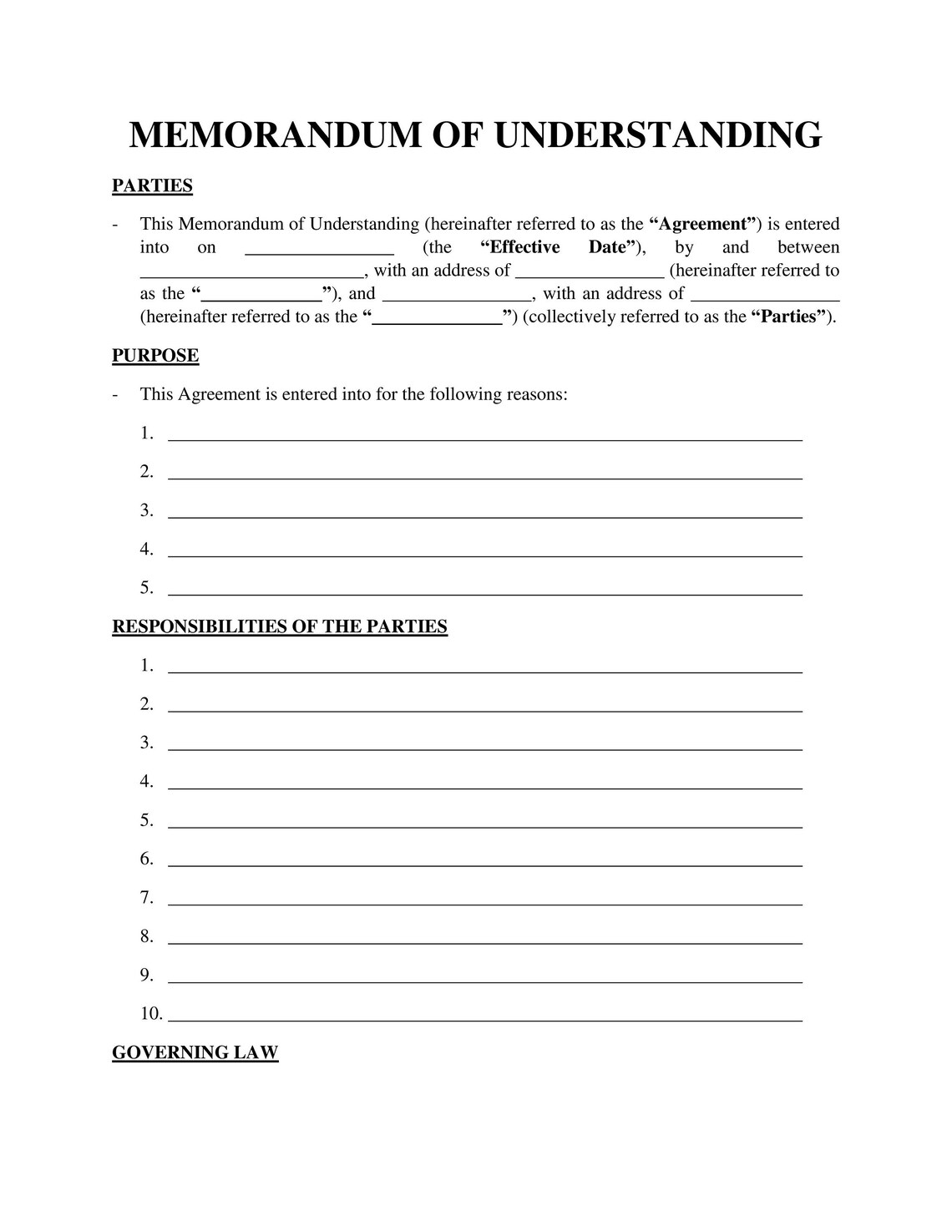 Memorandum-of-understanding-template - Etsy